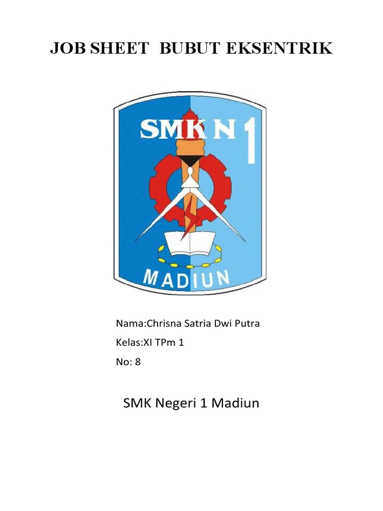 Jobsheet Bubut Eksentrik Jchrisna Pdf Griya Taman Teknologi