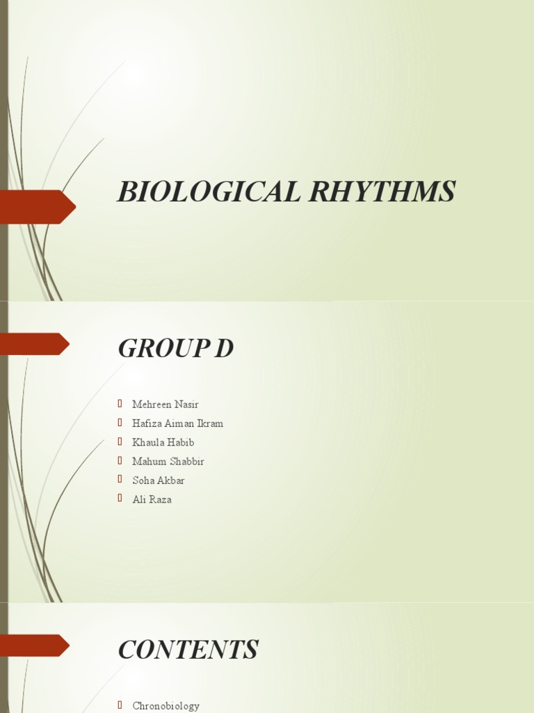 Biological Rhythms | PDF | Circadian Rhythm | Zoology