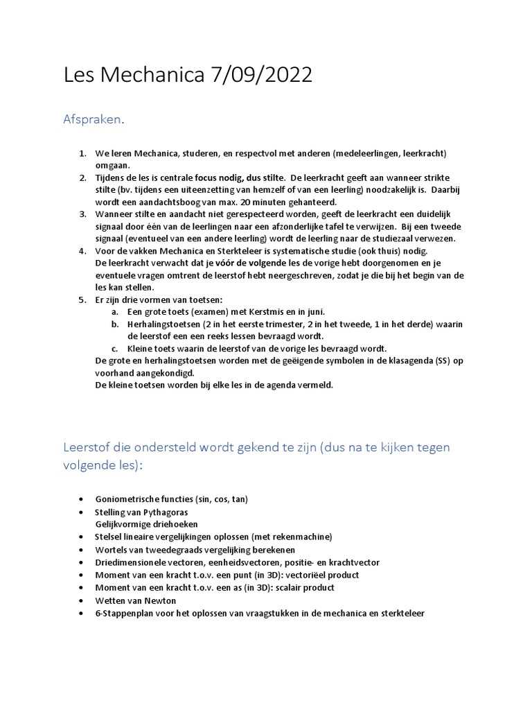 Mechanica Alles | PDF