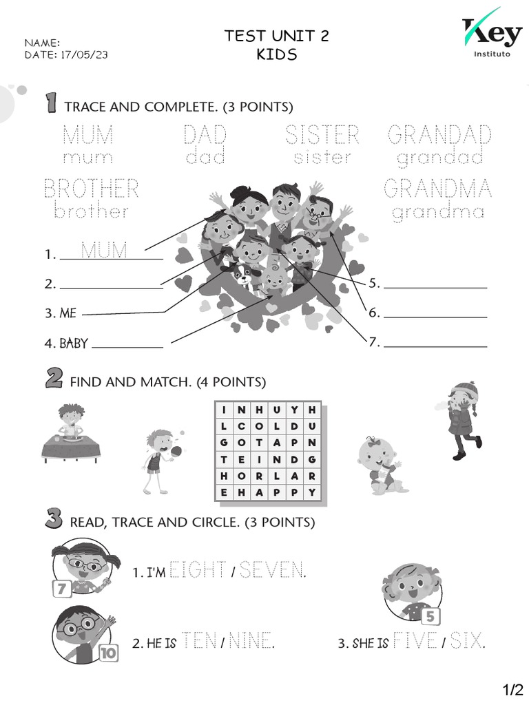 Test Unit 2 Kids | PDF Test Unit 2 Kids | PDF