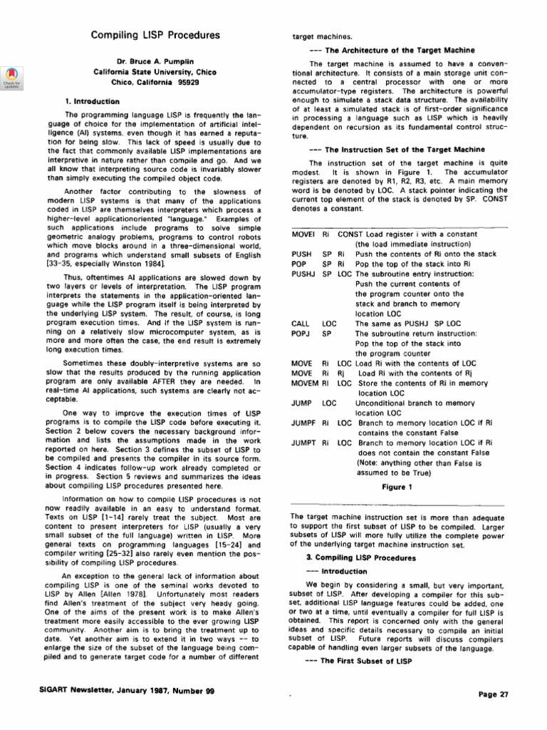 Compiling LISP Procedures | PDF | Compiler | Parameter (Computer Programming)
