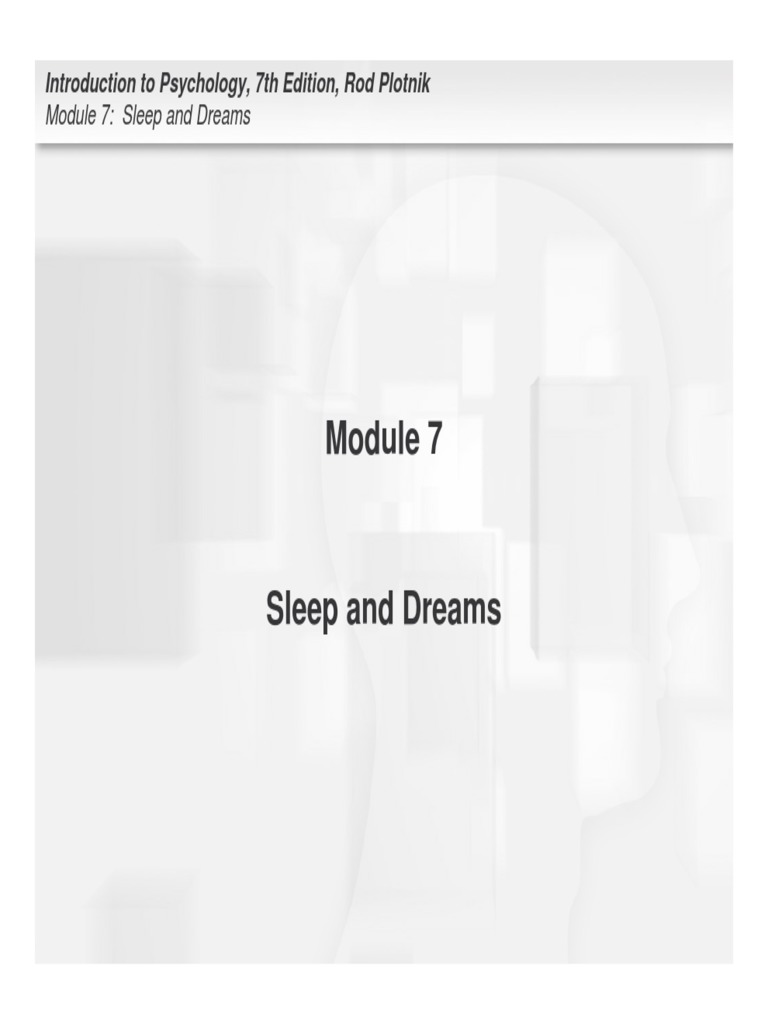 Sleep and Dream PDF | PDF | Sleep | Circadian Rhythm