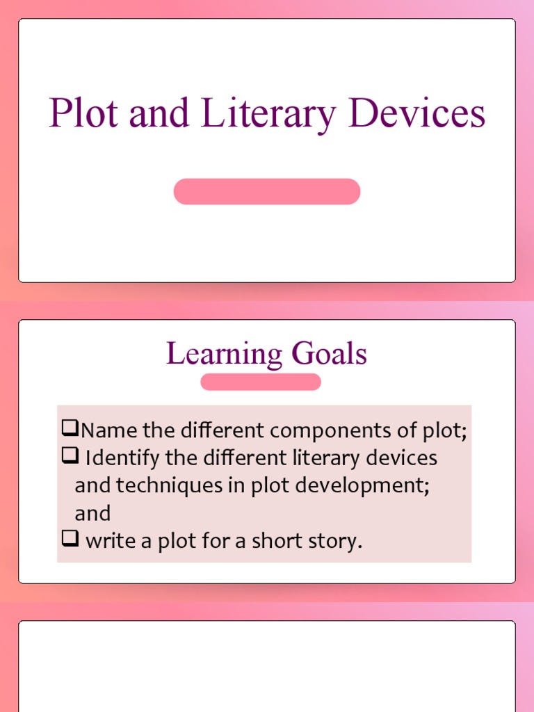 Week 8-9 Plot and Literary Devices | PDF | Plot (Narrative)