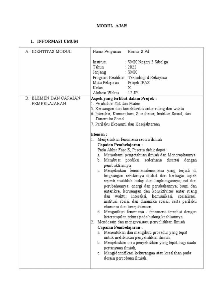 Modul Fenomena PDF | PDF