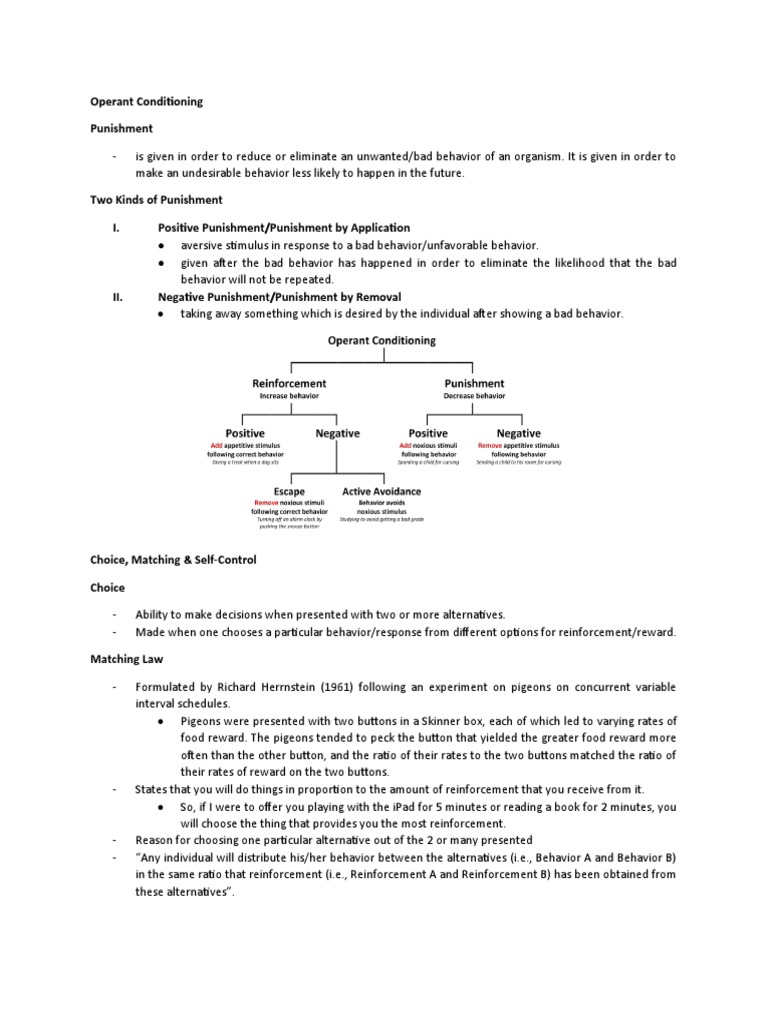 Operant Conditioning | PDF | Reinforcement | Self-Management