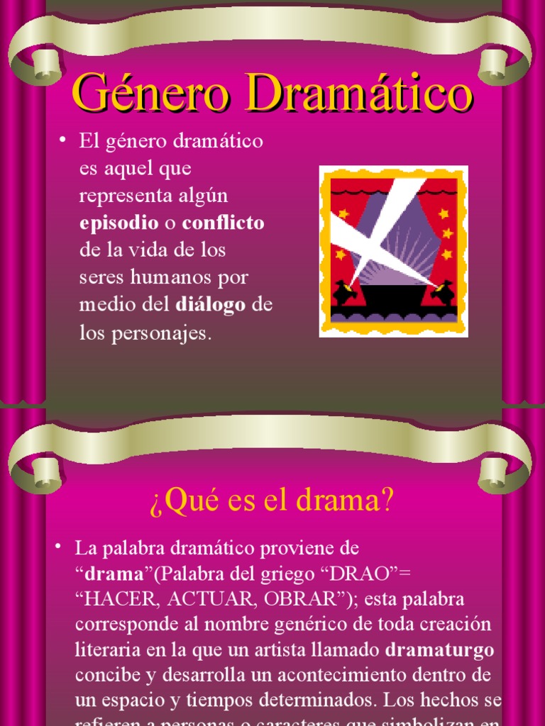 Introducción al Género Dramático | PDF | Teatro