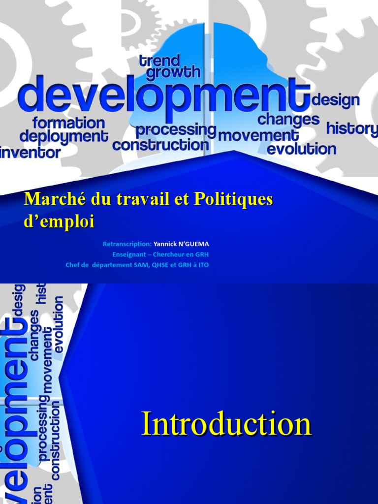 Marché Du Travail Et Politiques D Emploi Pdf Chômage Keynésianisme