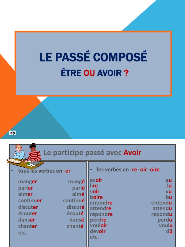 Le Passé Composé : Avoir ou Être ? | PDF | Verbe