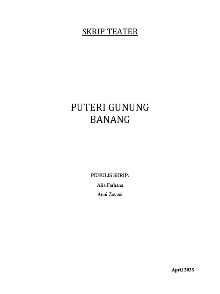 Puteri Gunung Banang | PDF
