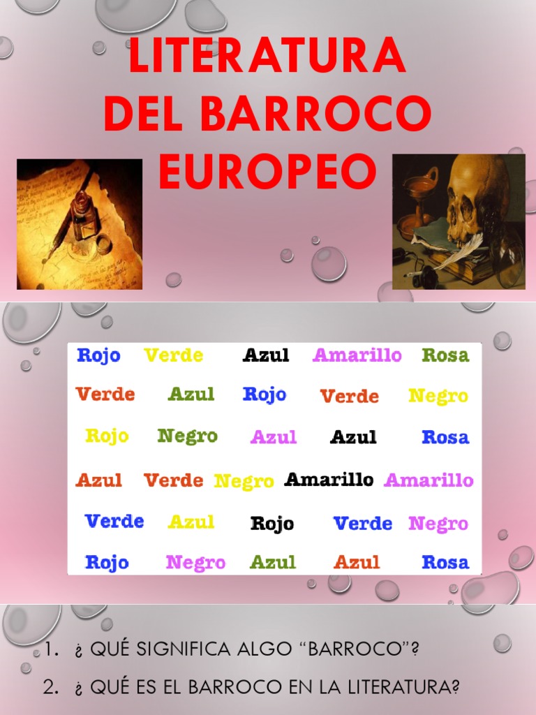 Lit. Del Barroco Europeo | PDF | Gargantua y Pantagruel | Barroco