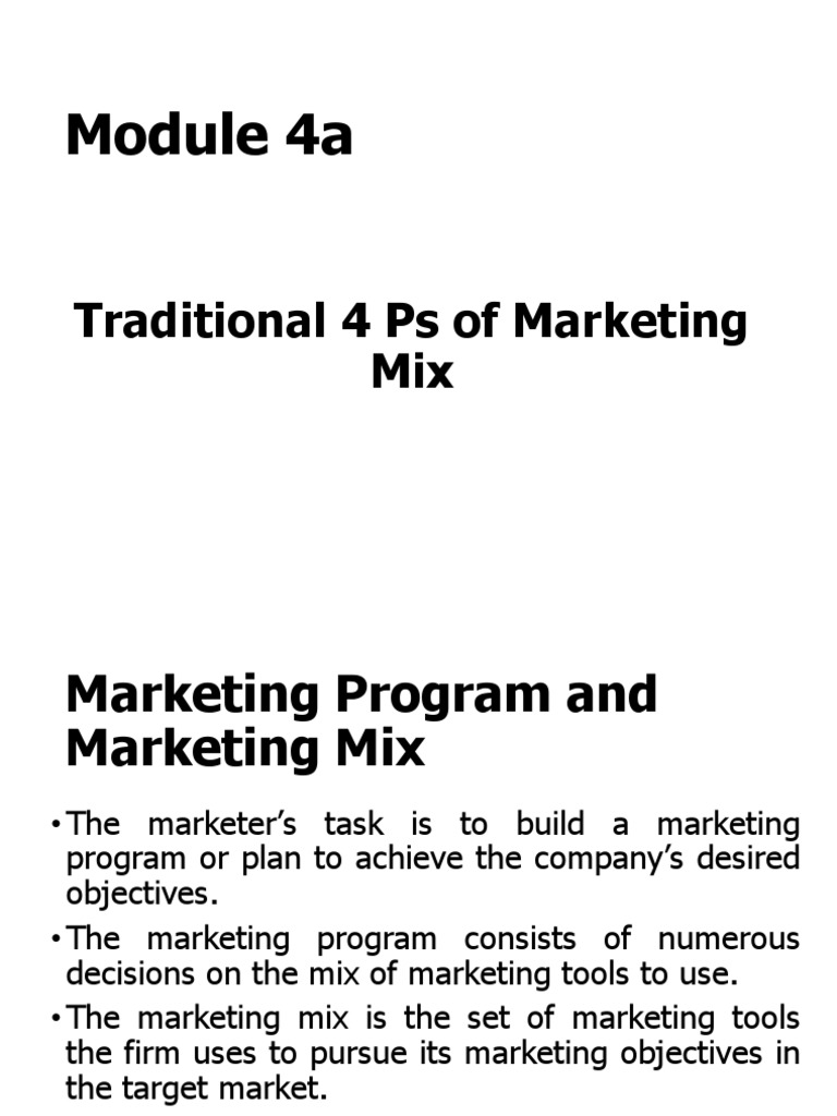 Module 4a | PDF | Marketing | Business Process