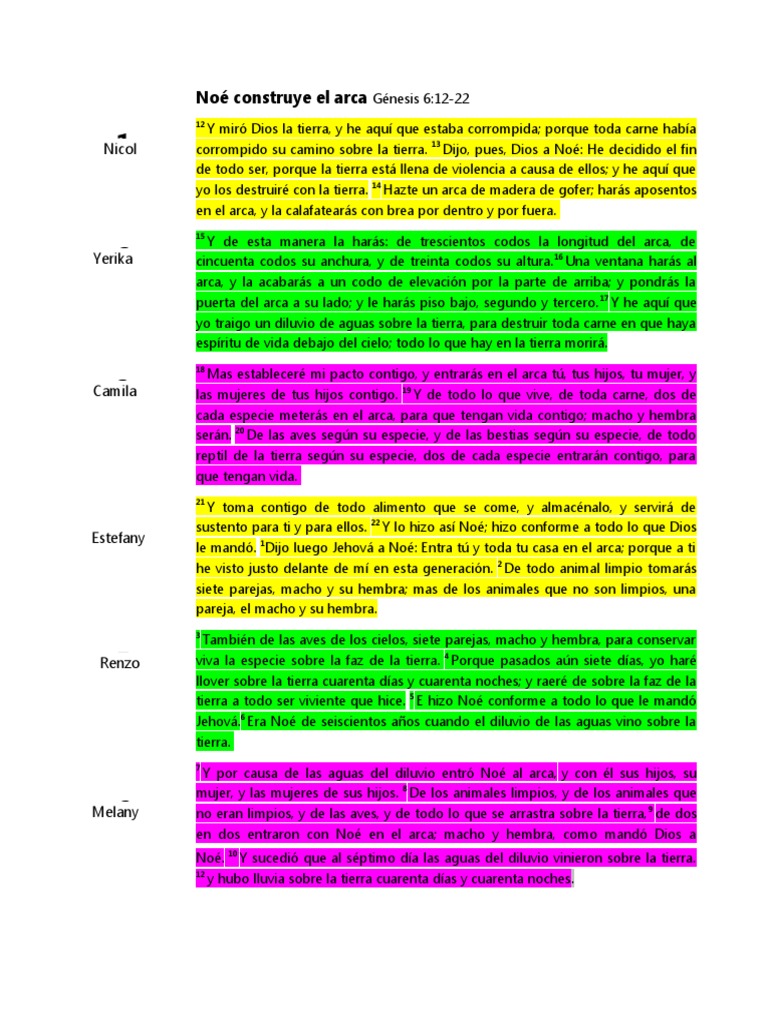 Noé Construye El Arca | PDF | Arca de Noé | Noé