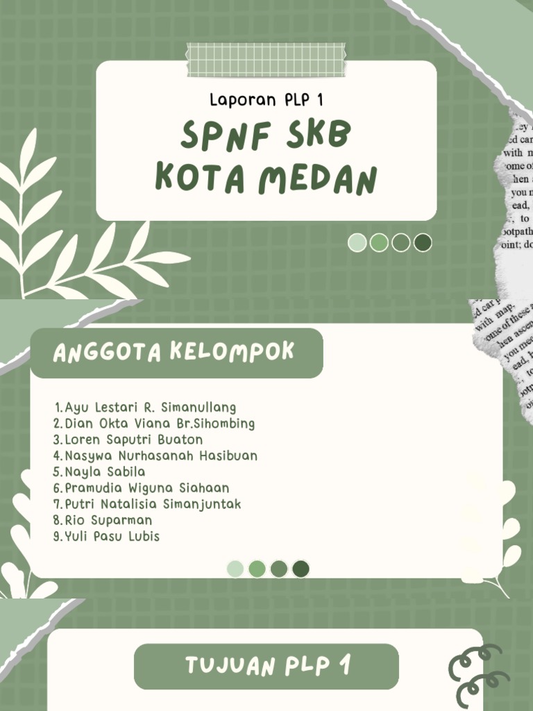 Laporan PLP 1 SPNF SKB Medan | PDF