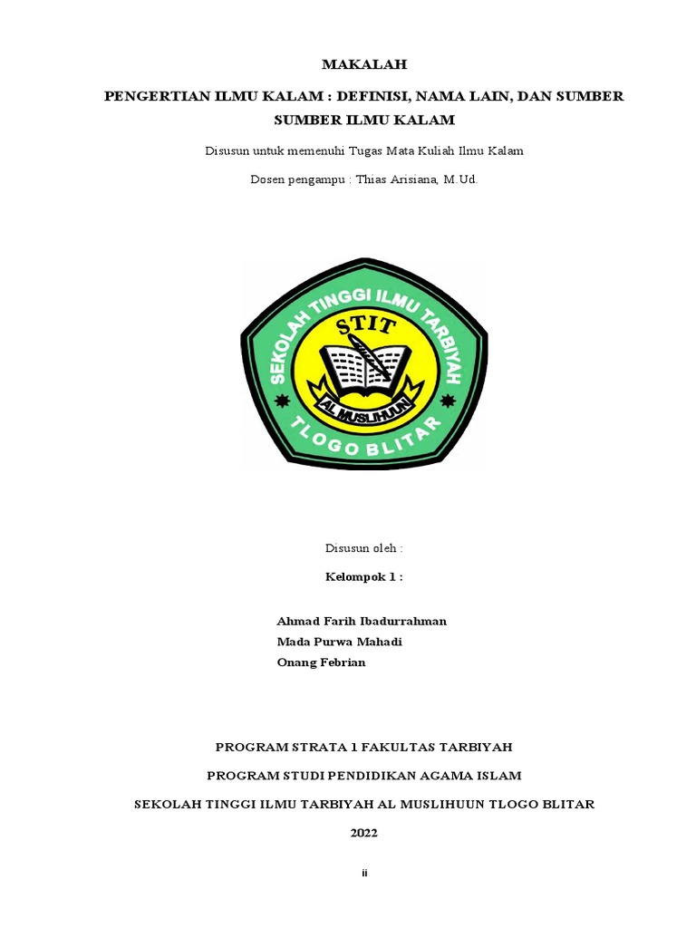 Ilmu Kalam | PDF