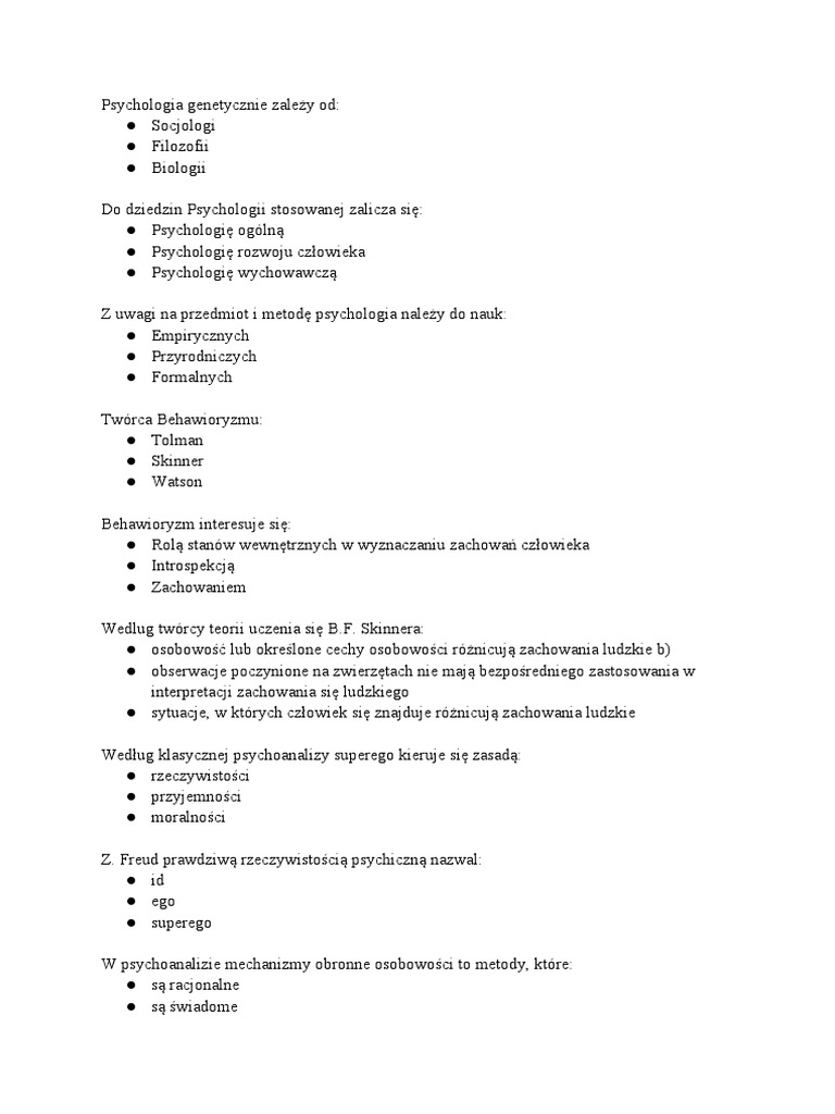 Pytania Egzamin | PDF