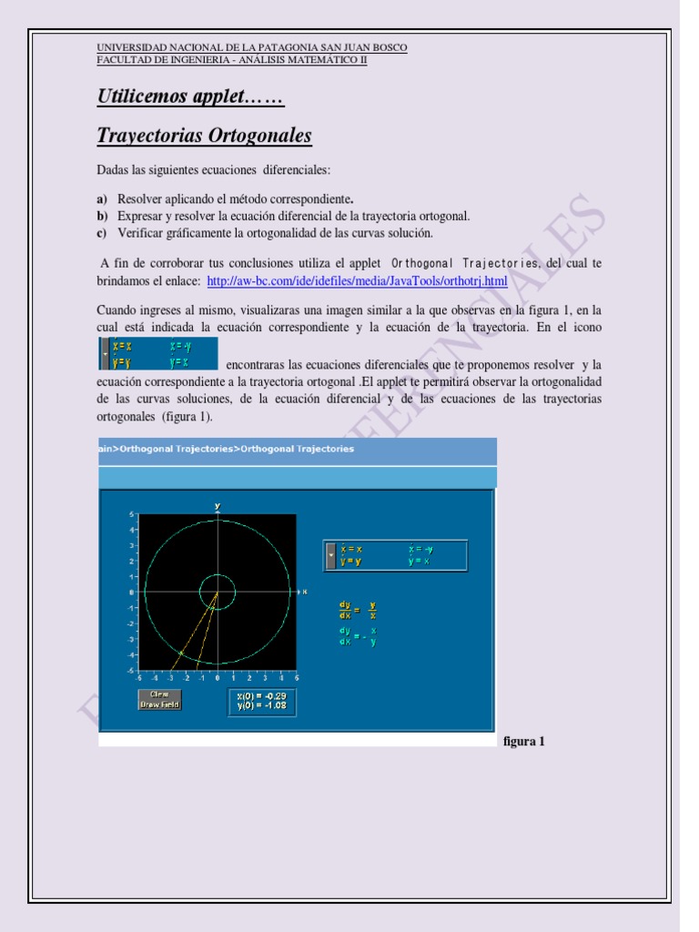 Trayectorias Ortogonales | PDF