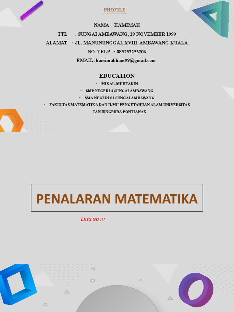 Materi Penalaran Matematika | PDF