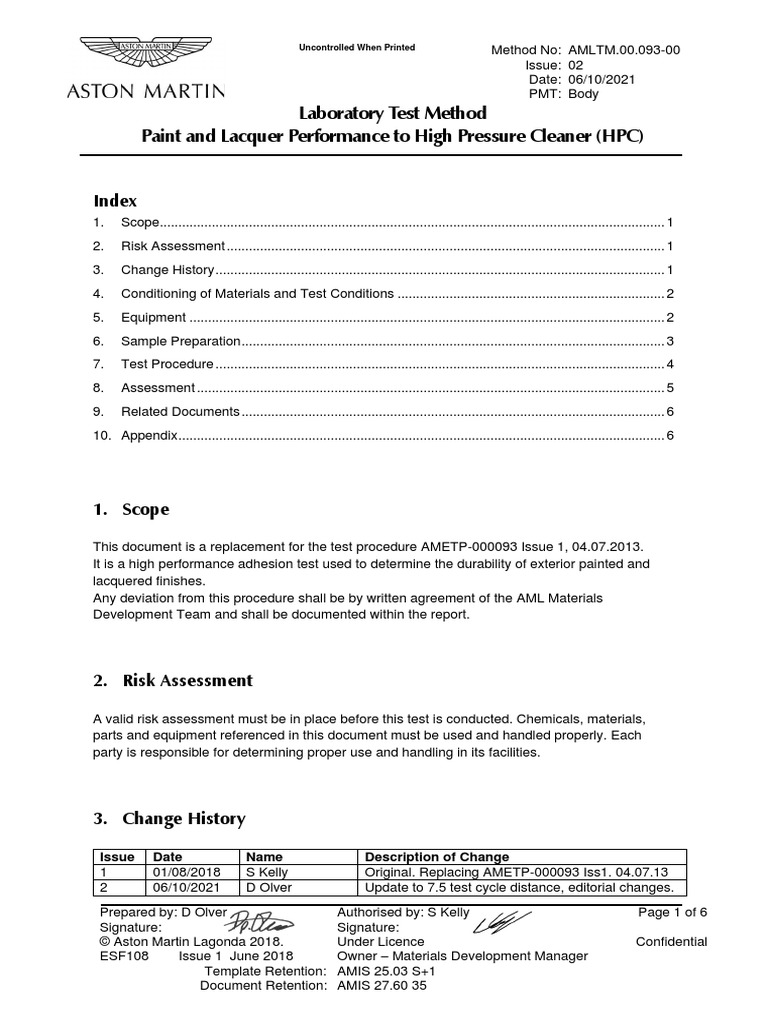 HPC Paint Adhesion Test Method | PDF | Thermocouple | Flow Measurement