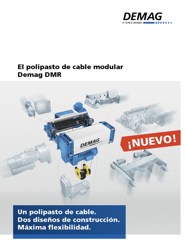 Polipasto_a_cable_modular_DMR_demag | PDF | Modularidad | Diseño