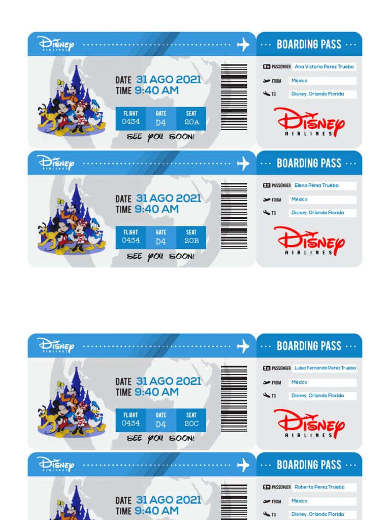 Boletos Disney | PDF