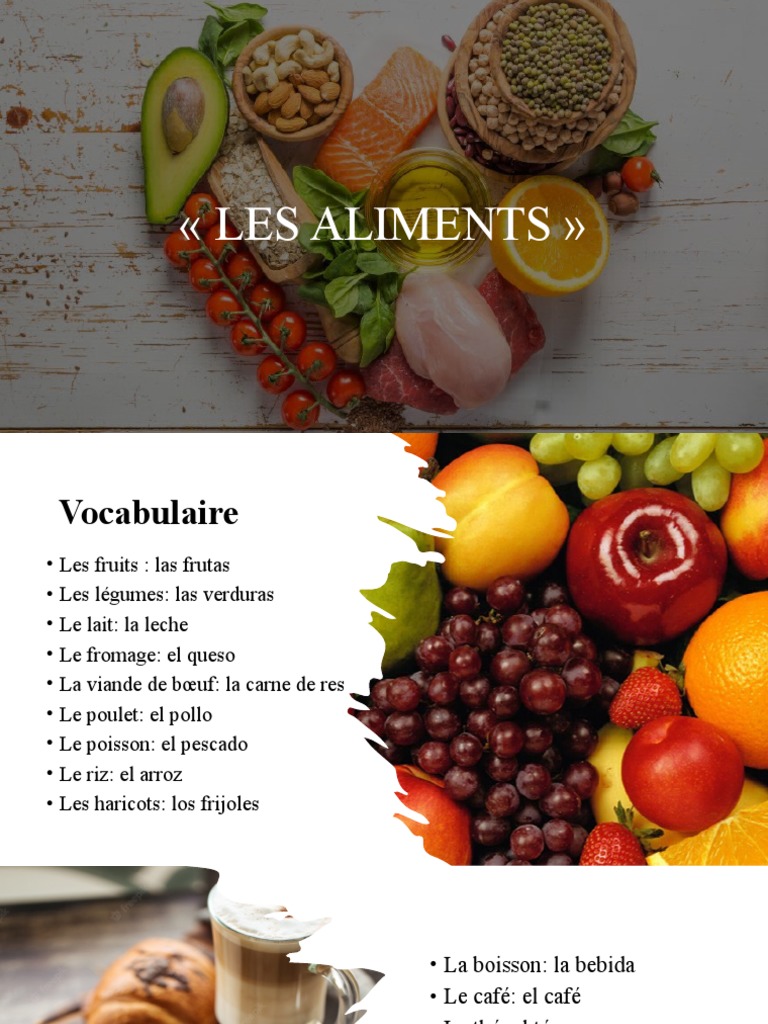 Les Aliments en Francais | PDF | Livres de cuisine, nourriture et vin