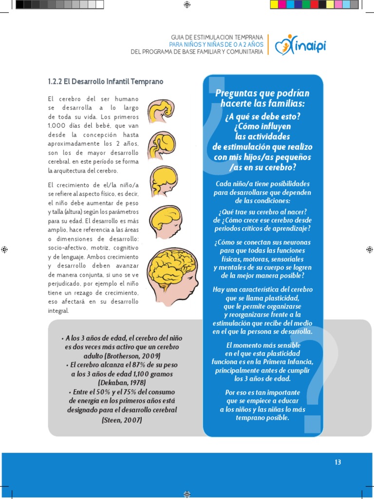 Preguntas Que Podrían Hacerte Las Familias:: 1.2.2 El Desarrollo Infantil Temprano | PDF ...