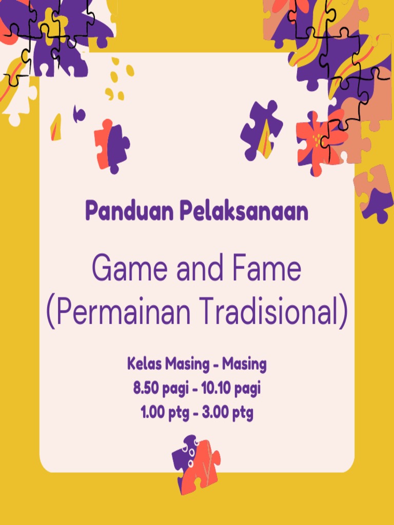 Panduan Pelaksanaan Game & Fame | PDF