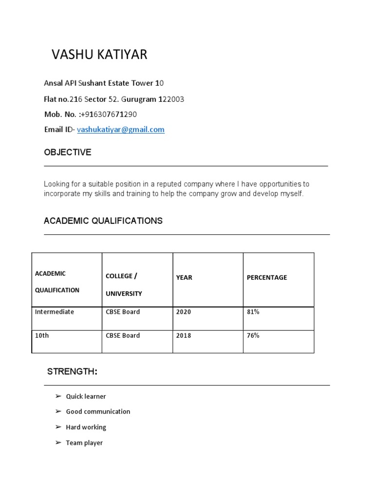 Vashu+Katiyar Resume | PDF