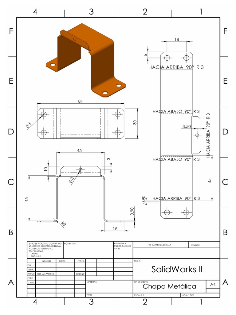 Practica Chapa Metálica | PDF