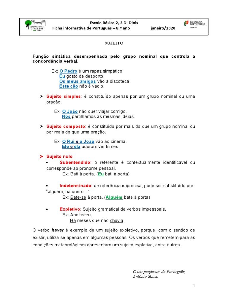 Sujeito | PDF