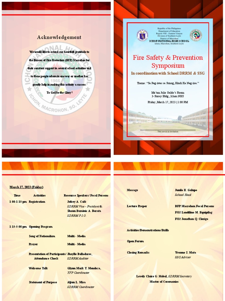 Fire Safety & Prevention Symposium Program | PDF