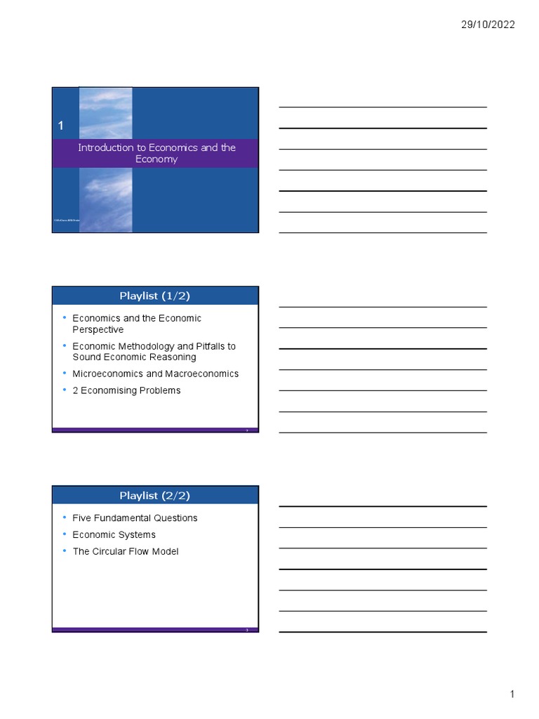 Introduction to Economics Concepts | PDF | Economics | Microeconomics