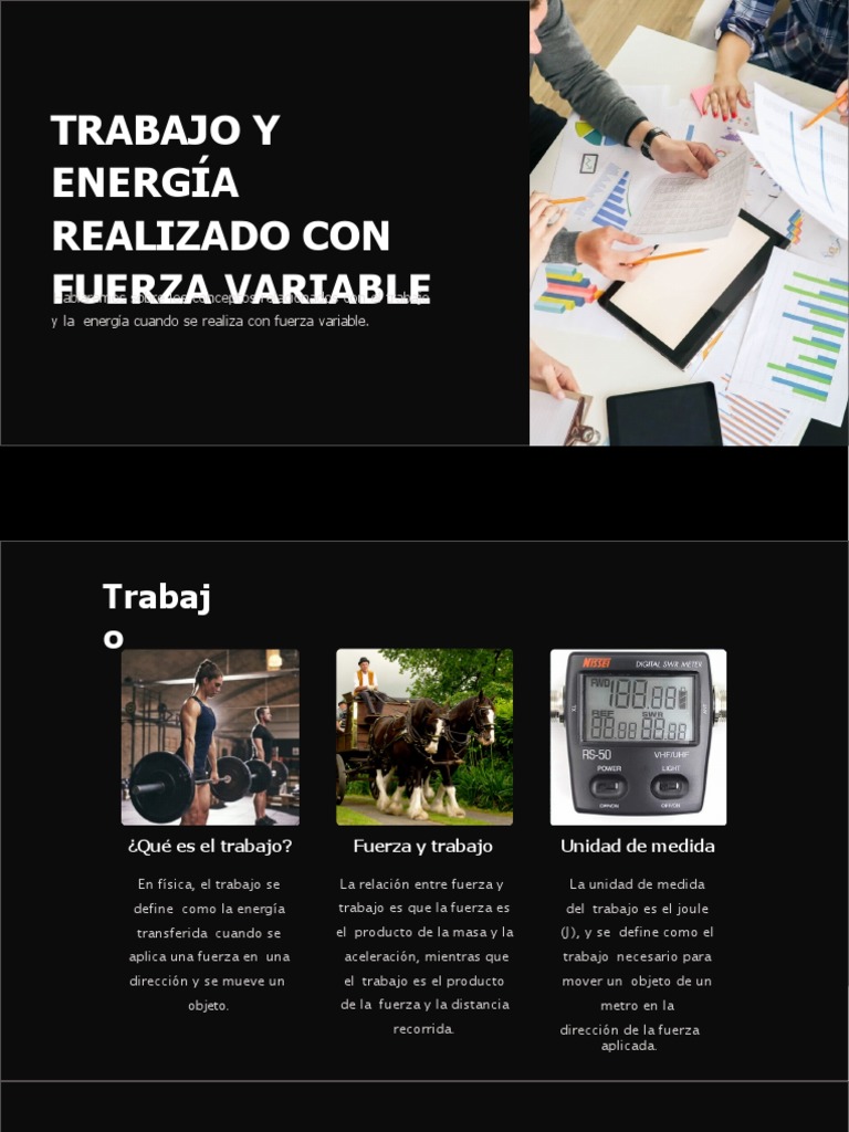 Trabajo y Energía con Fuerza Variable | PDF | Fuerza | Elasticidad (Física)