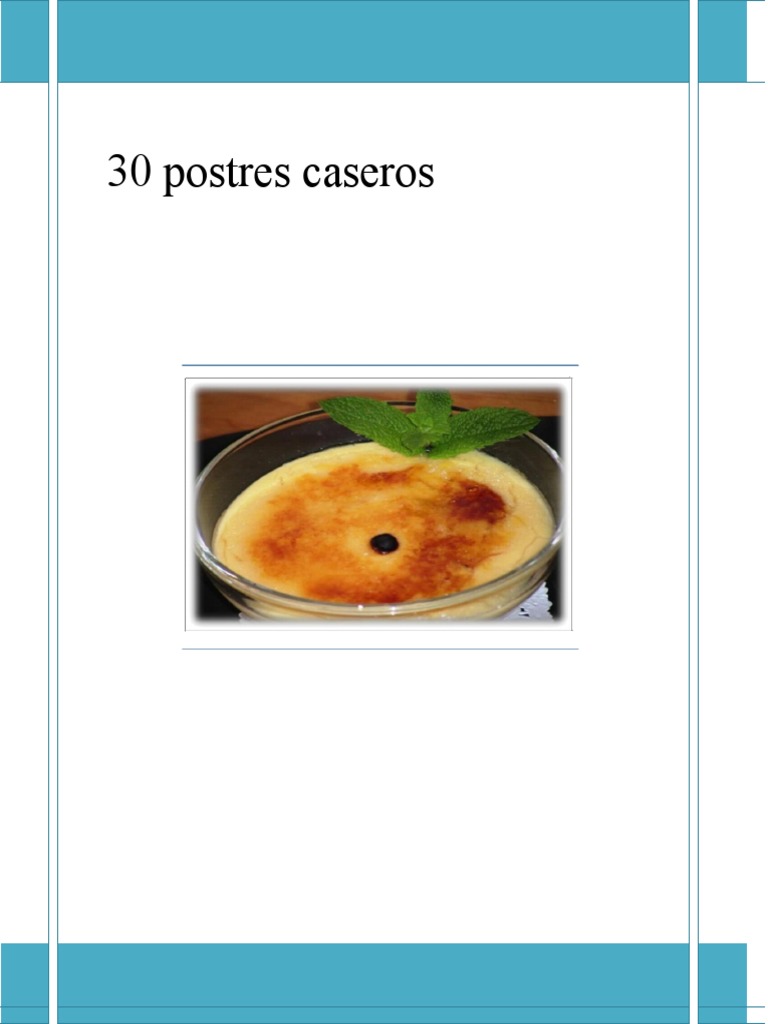Libro de Postres | PDF | Caramelo | Postres