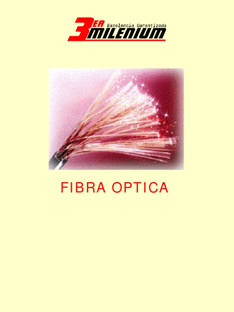 Guía Completa sobre Fibra Óptica | PDF | Fibra óptica | Refracción