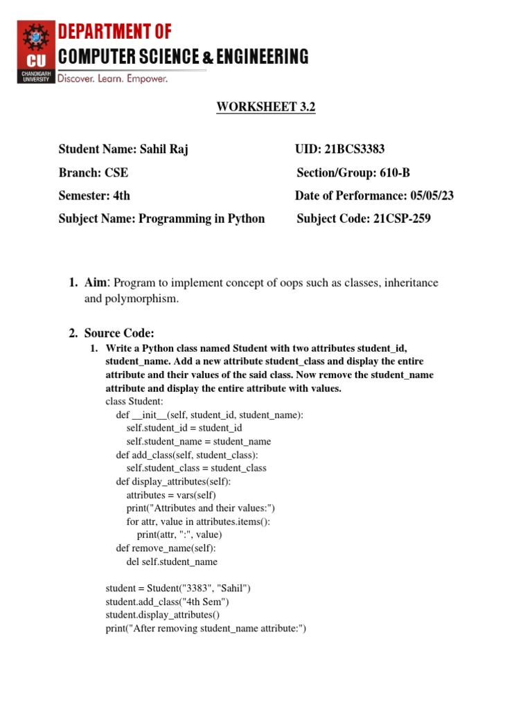 Sahil Raj 21bcs3383 Python 3 2 Pdf