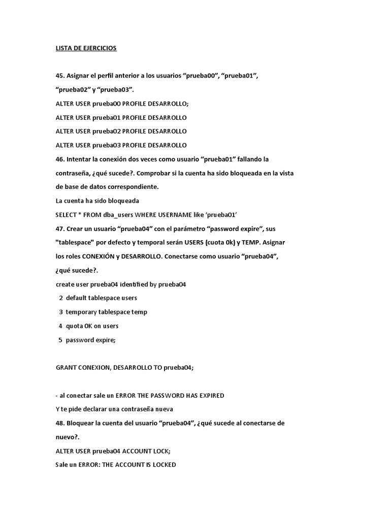 Lista de Ejercicios 6 | PDF | Contraseña | La seguridad informática