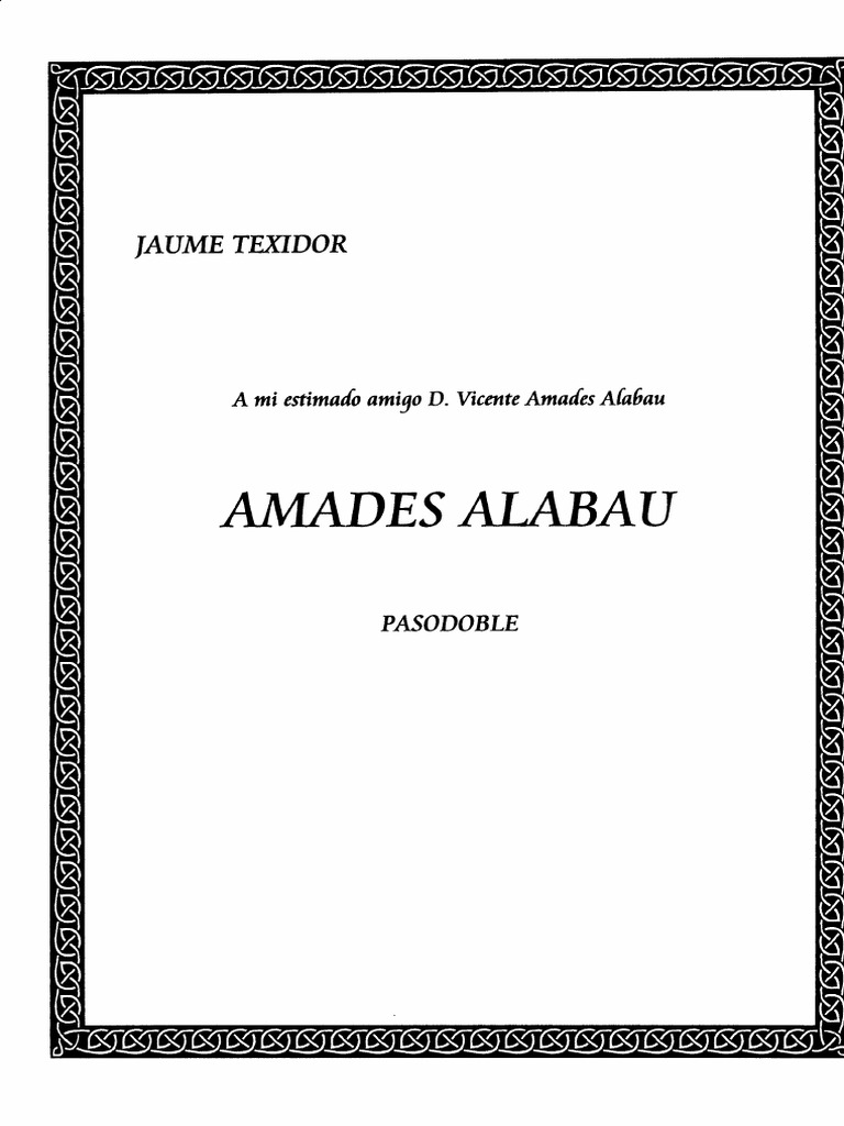Amades Alabau - Jaime Texidor | PDF
