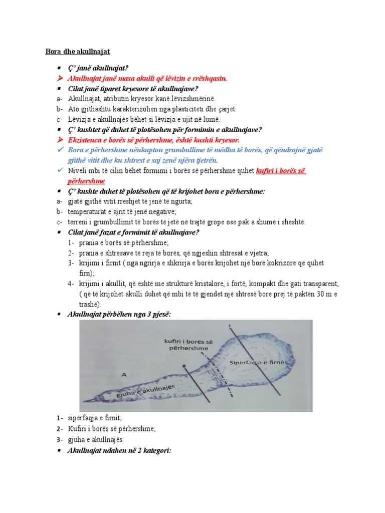 Bora Dhe Akullnajat | PDF