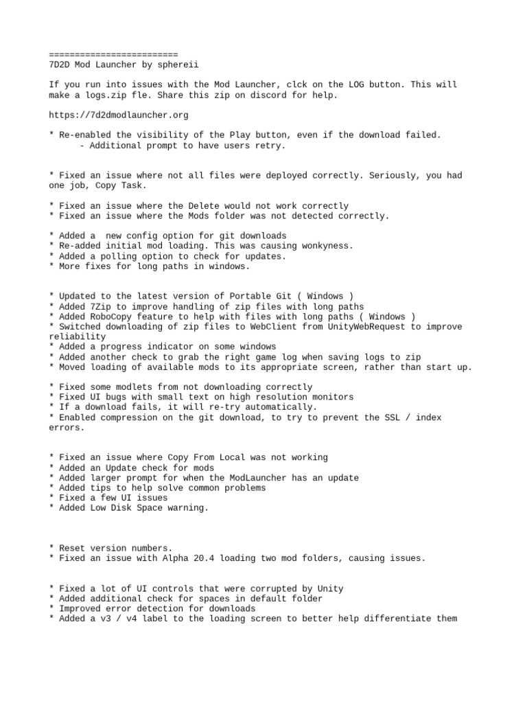 Changelog | PDF | Microsoft Windows | Computer File