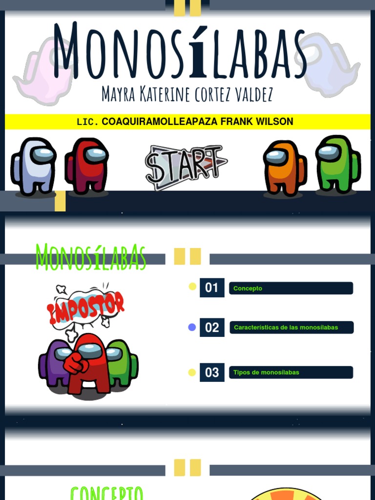 MONOSÍLABAS | PDF | Sílaba | Palabra