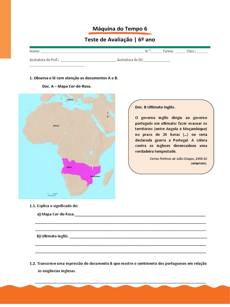 Ultimato Inglês e Mapa Cor-de-Rosa | PDF | Portugal | República