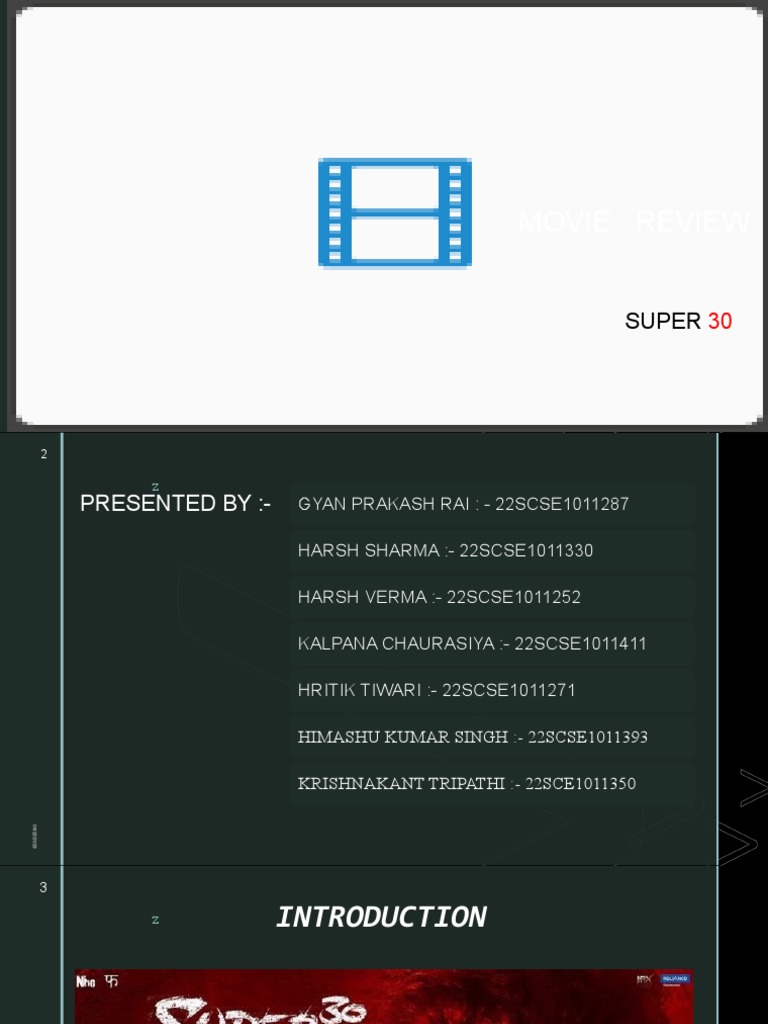 Movie Review Super 30 (GP - 4) | PDF | Cinema Of India
