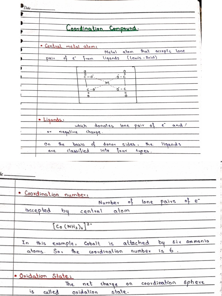 Inorganic Chemistry Notes | PDF