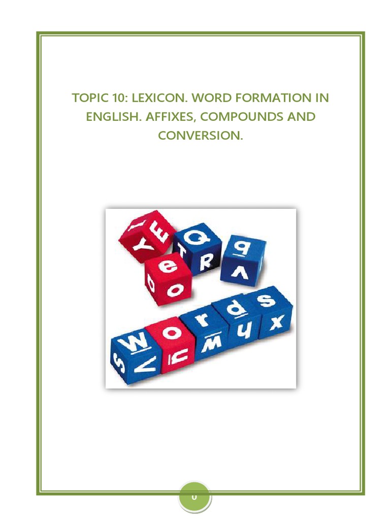 Unit 10 | PDF | Word | Lexicology