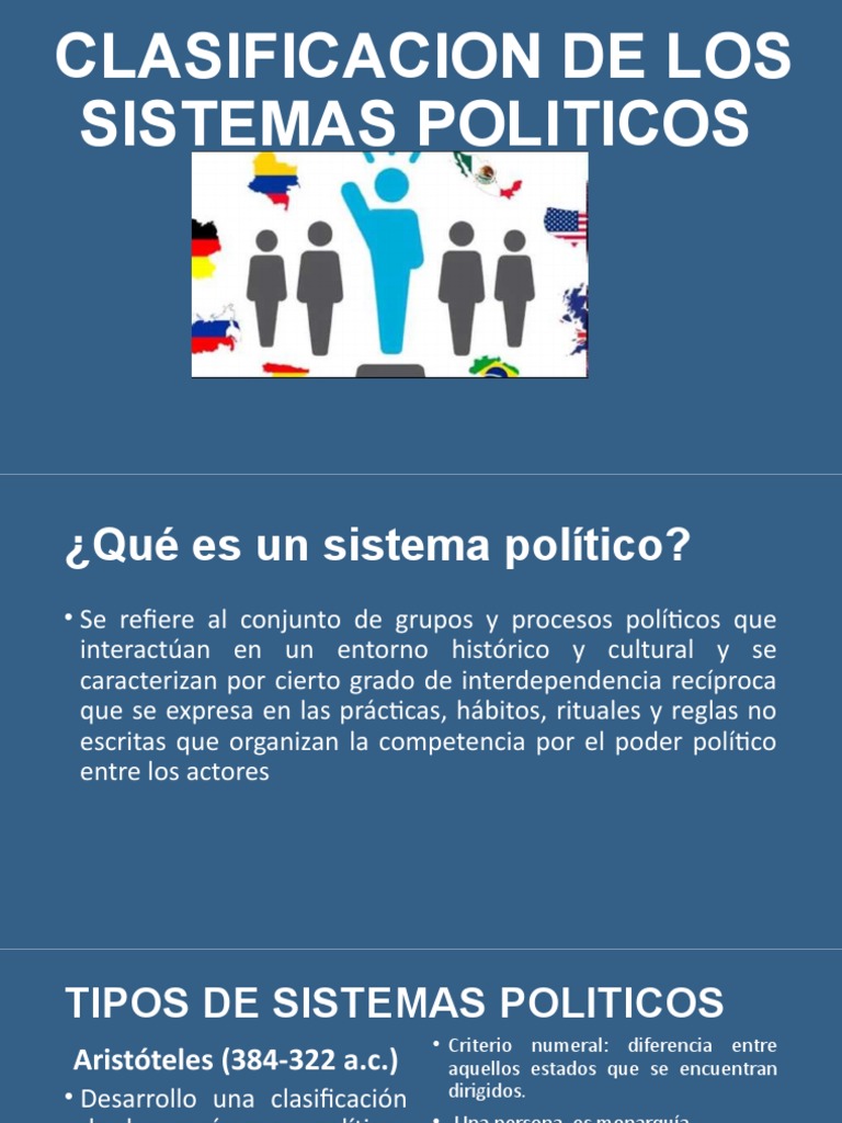 Clasificacion de Los Sistemas Politicos | PDF | Gobierno | Democracia