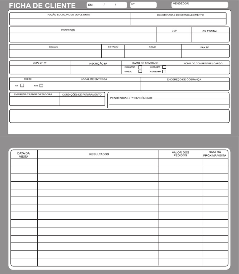 Ficha Cliente 1 | PDF