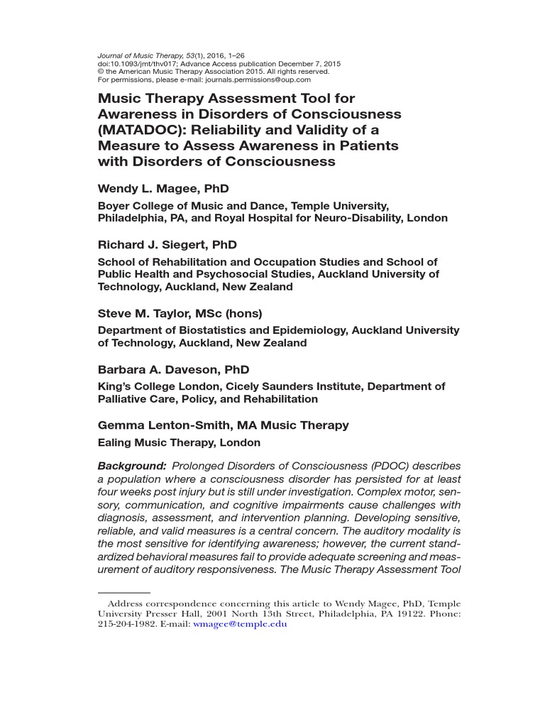 Magee 2016 Matadoc | PDF | Psychology | Cognition