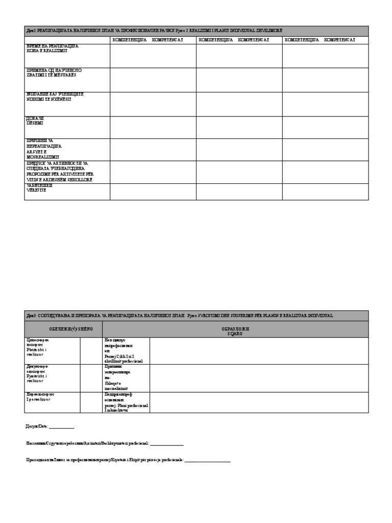 Realizimi Plani Individuar Zhvillimorë (2082) | PDF
