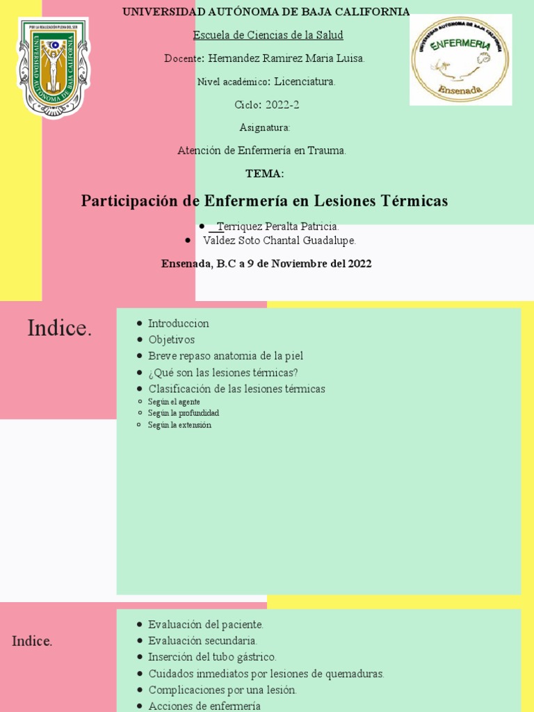 Trauma Lesiones Termicas | PDF | Quemar | Especialidades Medicas